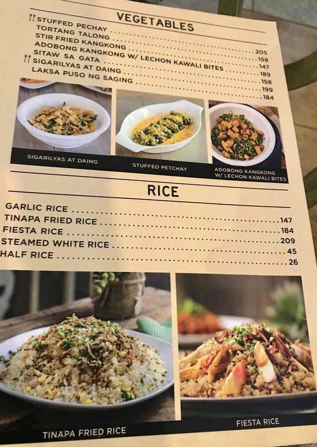 Menu at Wooden Spoon restaurant, Makati, 1210 Rockwell Dr