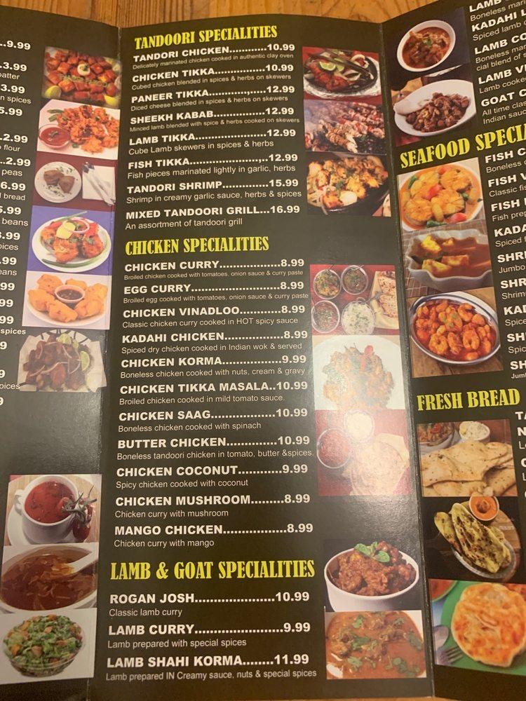 Menu at Royal India Cuisine Restaurant, Stockton
