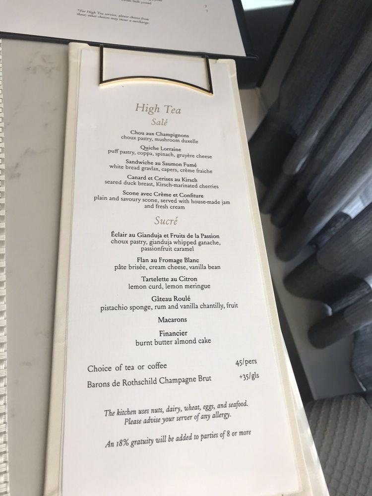 Menu at Origo Club, Richmond