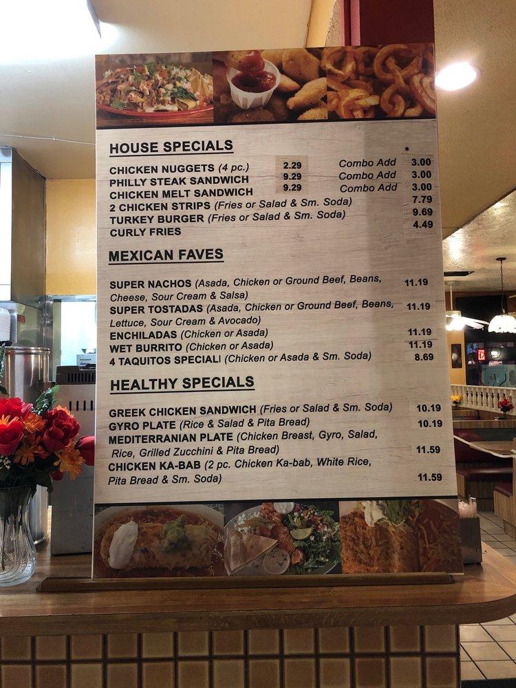 Menu at Famous Burgers fast food, Brea, W Imperial Hwy