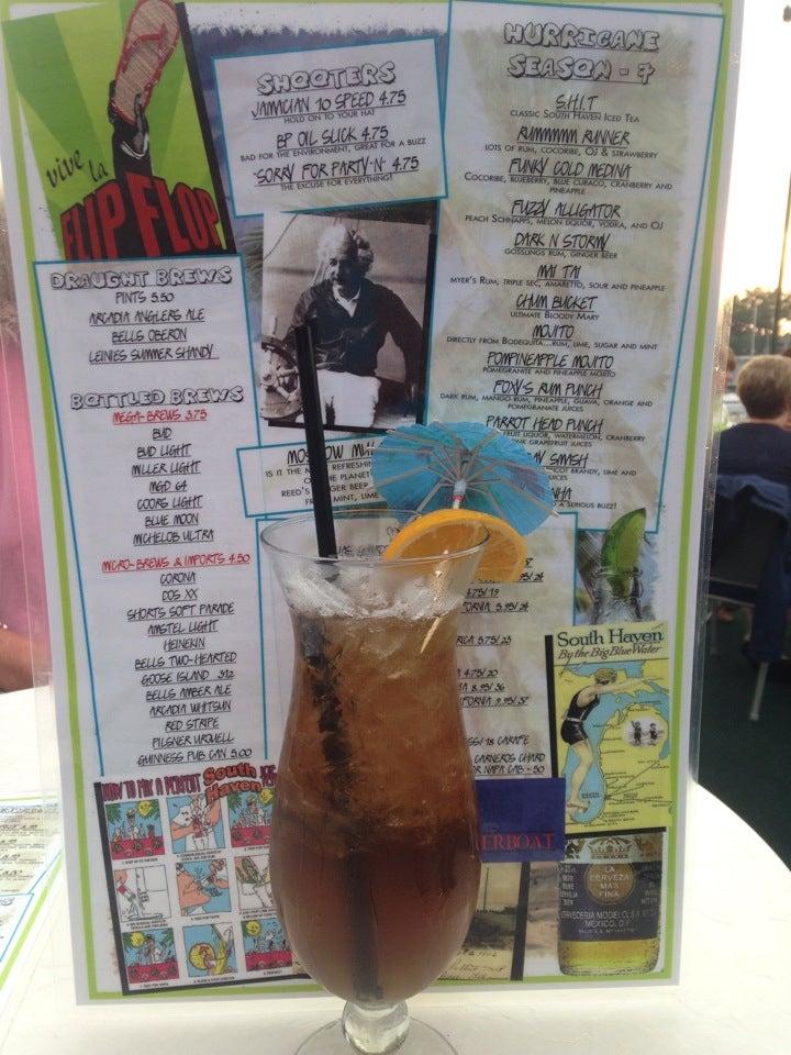 Menu at Idler Riverboat & Dockside restaurant, South Haven