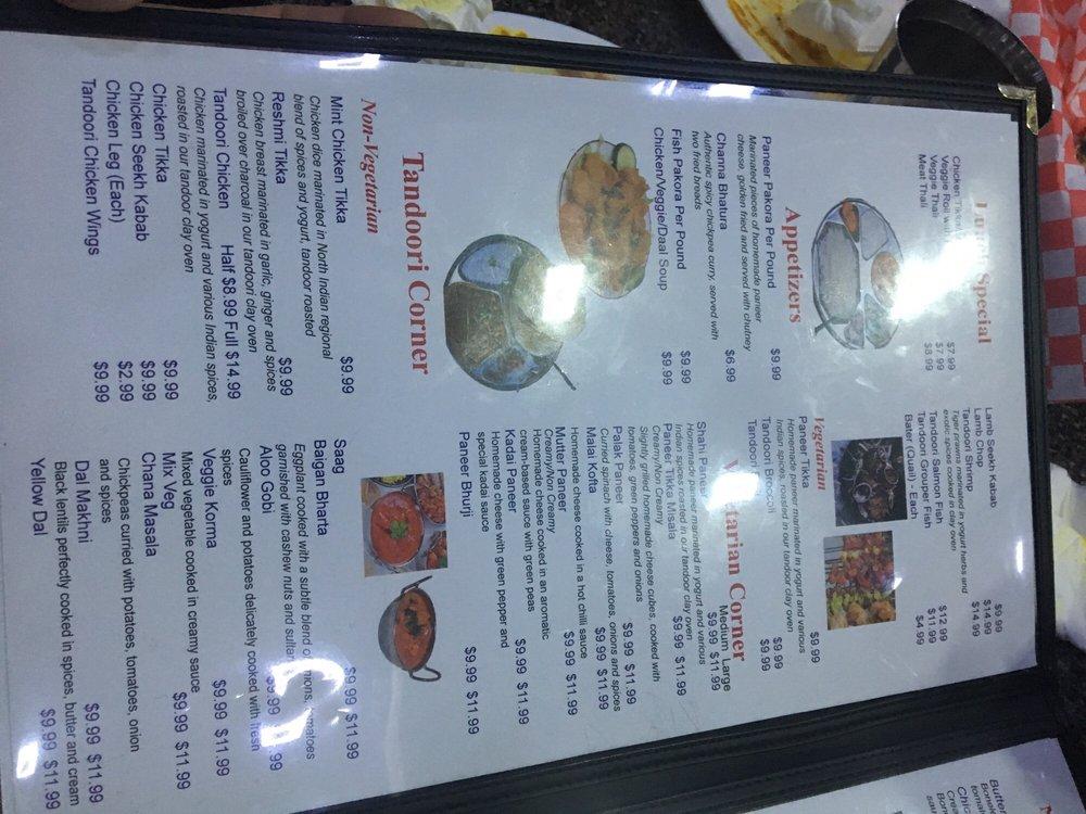Menu at King Tandoori Rutherford restaurant, Brampton, 270 Rutherford Rd S