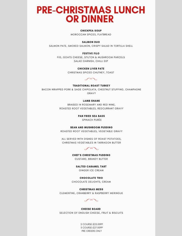 Menu at The Barley Mow Tilford, Farnham, Tilford St