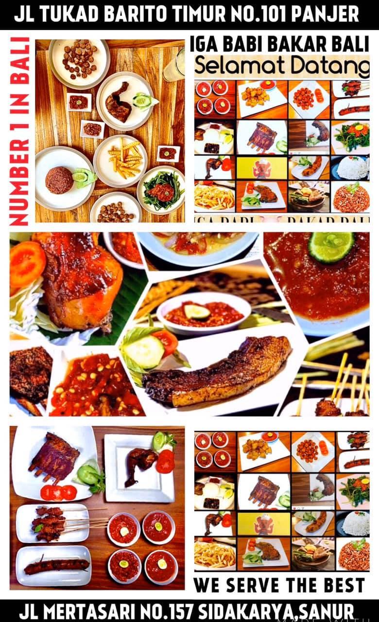 Carta del restaurante Iga Babi Bakar Bali, Denpasar, Jl. Tukad Barito ...