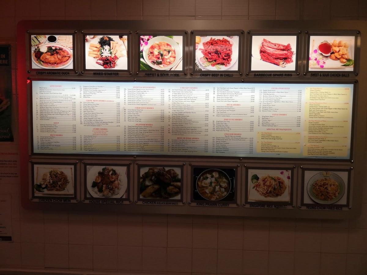 Menu at New Pearl House fast food, Northampton