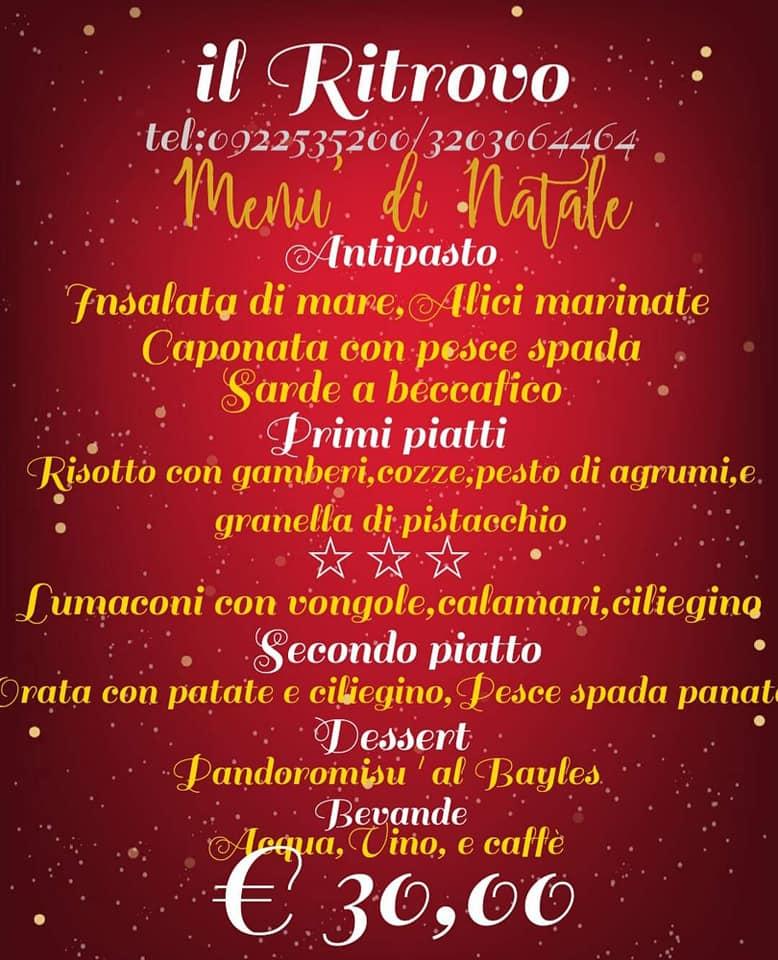 Menu da Pizzeria Trattoria Il Ritrovo, Porto Empedocle