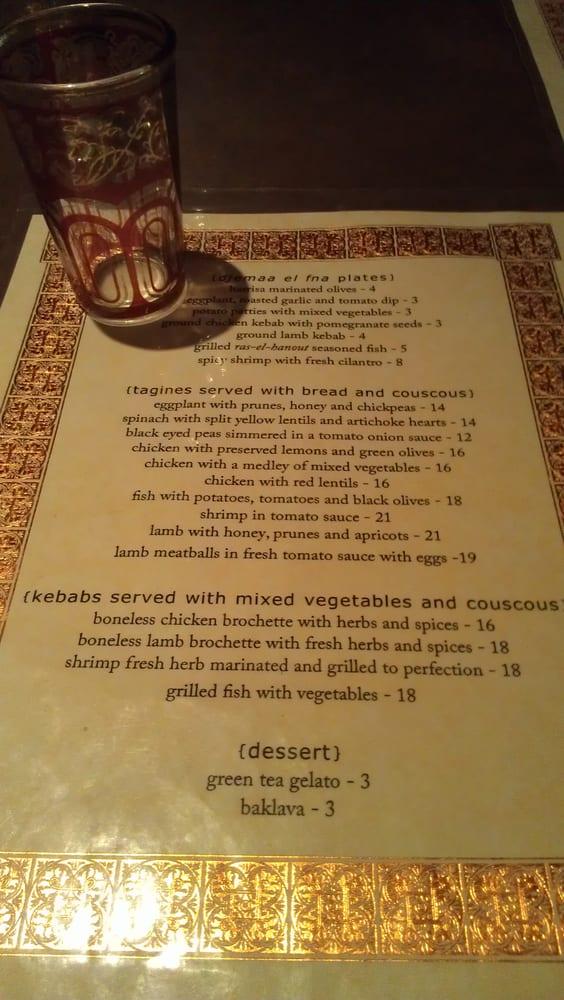 Menu at Tara Kitchen restaurant, Schenectady