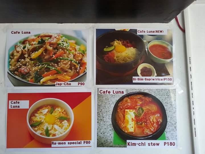 Menu at Terra Luna Cafe, Dasmariñas