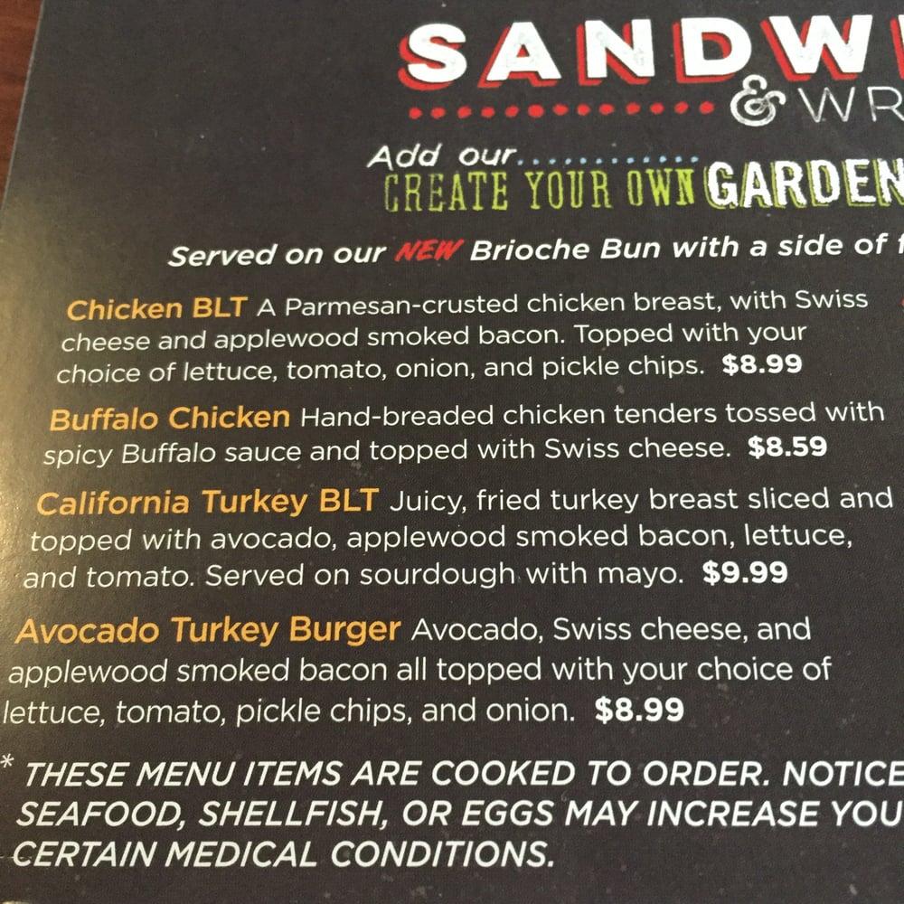 Menu at Ruby Tuesday restaurant, Oswego, 146 E 13th St