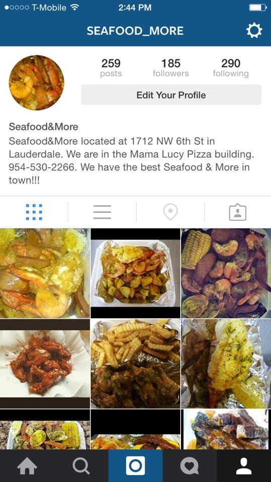 Menu at Seafood & More restaurant, Fort Lauderdale