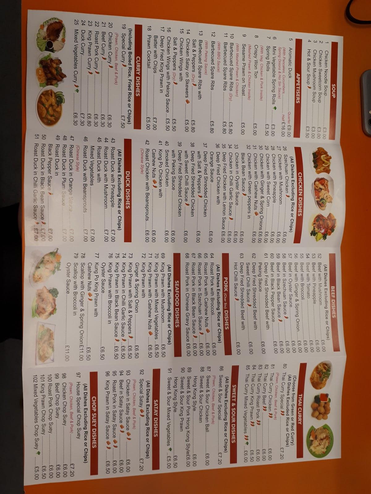 Menu at Island Star fast food, Stornoway, 28 South Beach