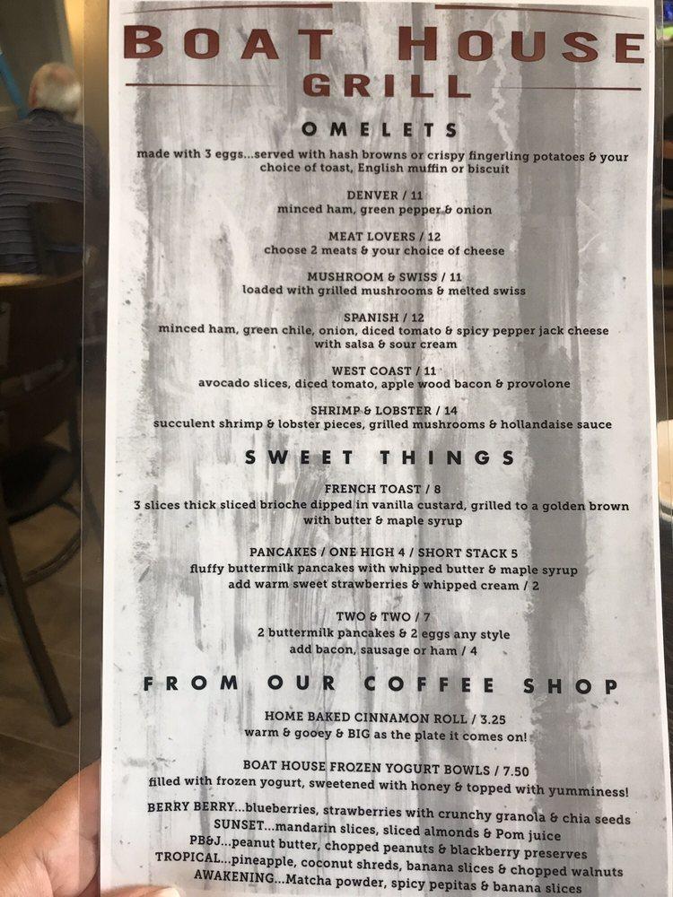 Menu at Boat House Grill steakhouse, Lake Havasu City