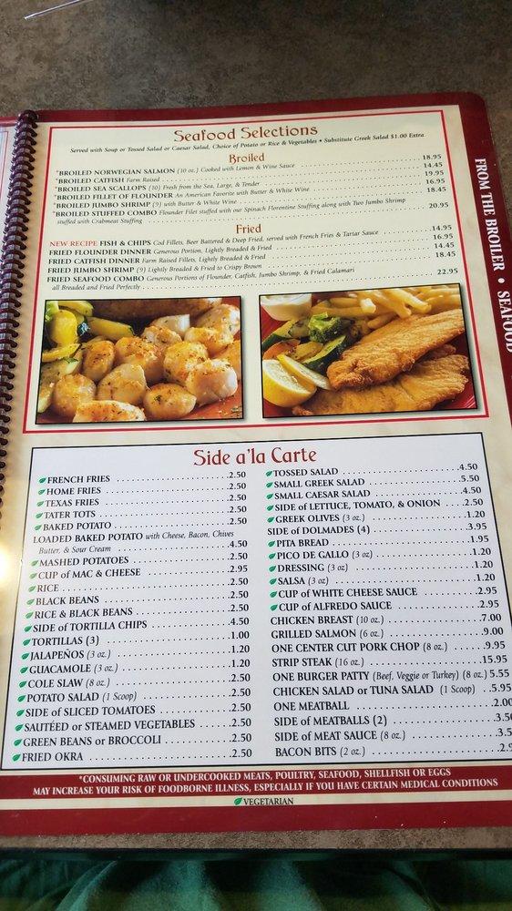 Menu at City Cafe Diner, Cleveland