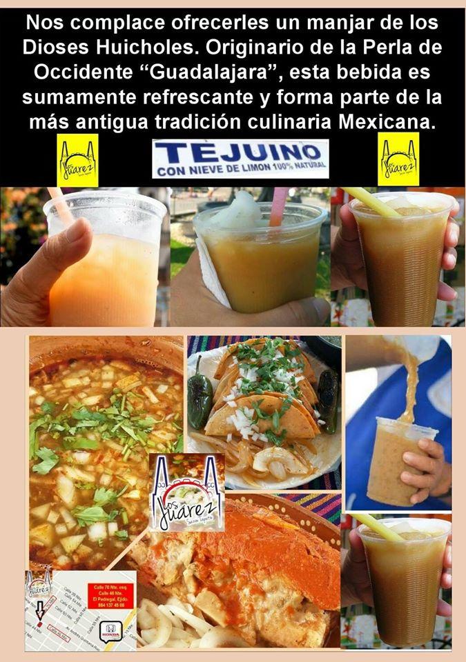 Menu at Los Juarez Sazon Tapatio restaurant, Playa del Carmen