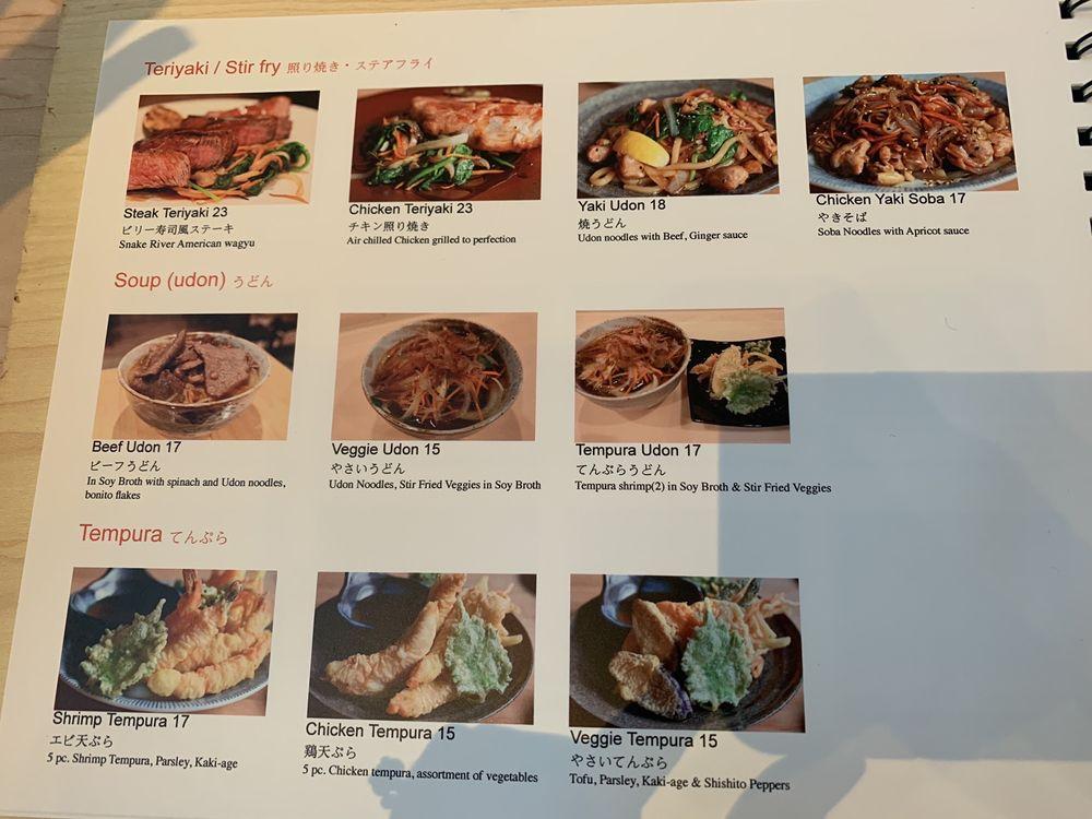 Carta del restaurante Billy Sushi ビリー寿司, Minneapolis