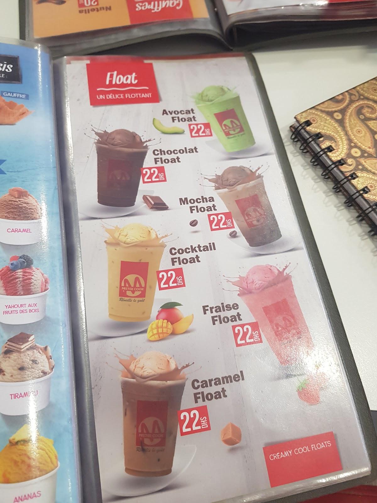 Speisekarte von Snack Mister Cook restaurant, Agadir