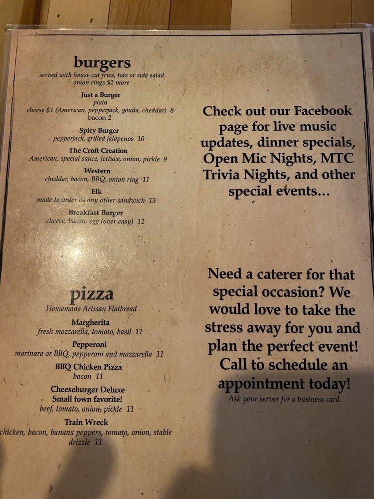 Menu at The Stable pub & bar, Pendleton