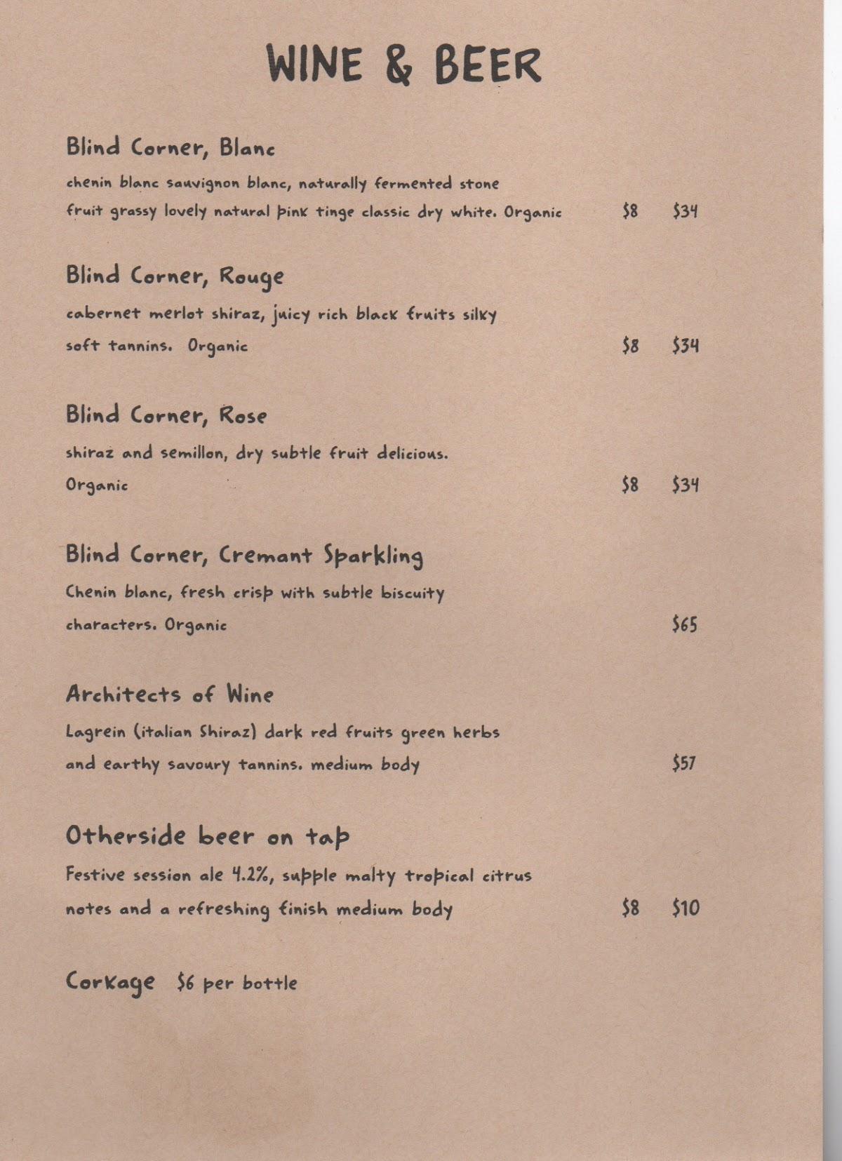 Menu at Kerry Street Pear Tree and Woodfire Pizzeria, Hamilton Hill