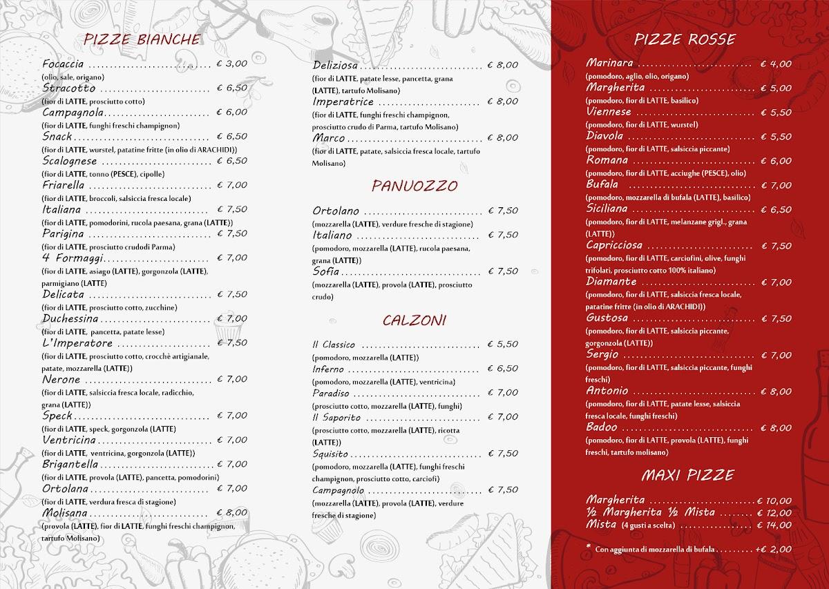 Speisekarte von L'Impero della Pizza Da Nerone, Campobasso