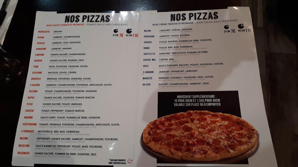 Menu at Pizza 30.com -- Lizio restaurant, Paris