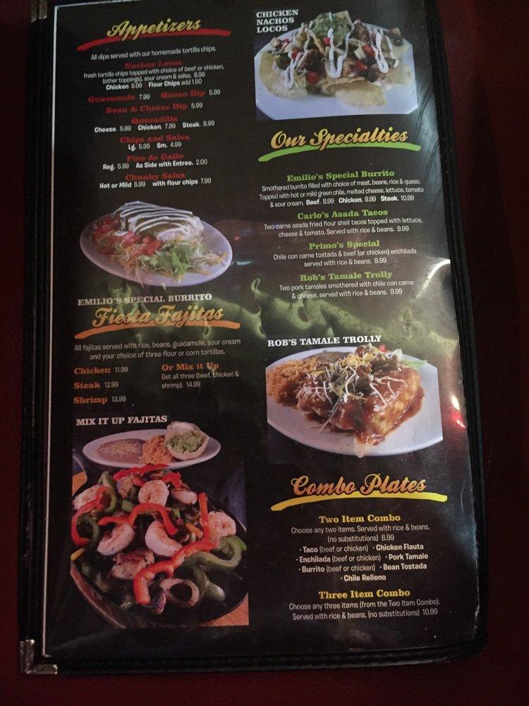 Menu at Primo's Modern Mexican -CB pub & bar, Council Bluffs