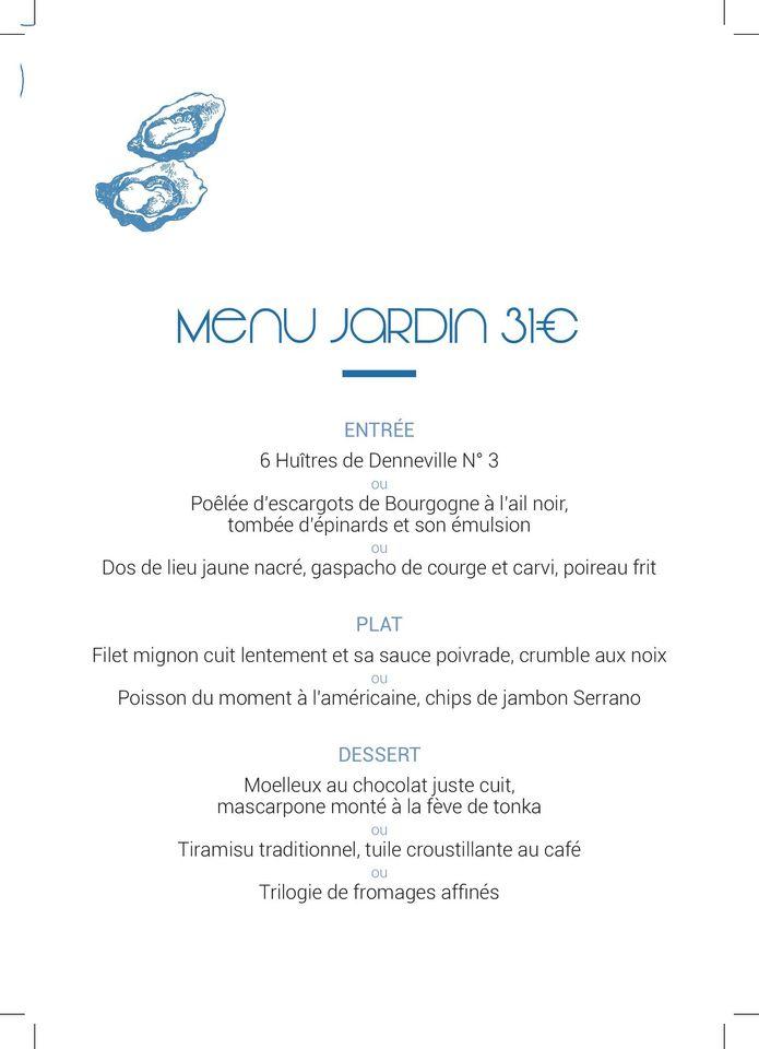 Menu au Les Ormes restaurant, Barneville-Carteret