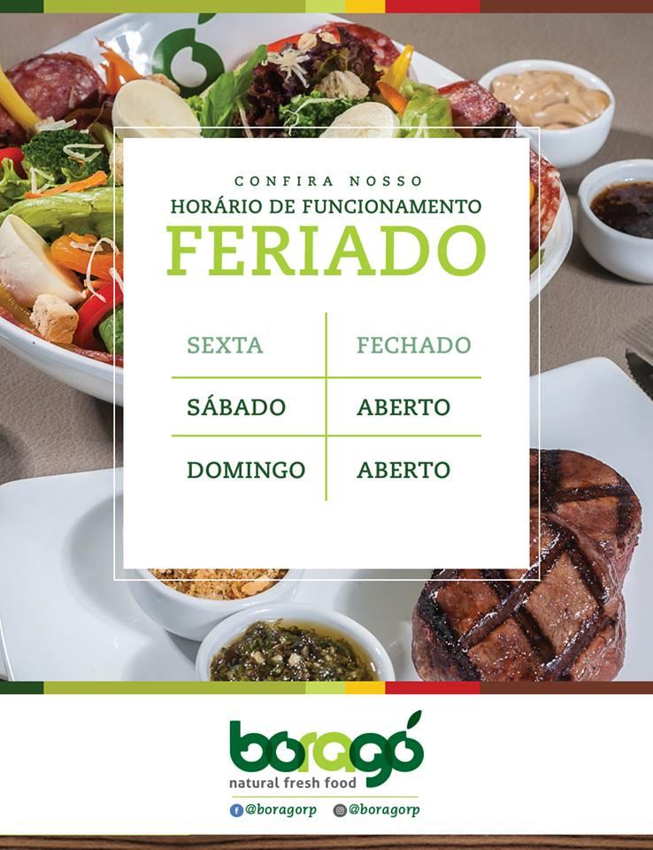 Menu at Boragó Fresh Food restaurant, Bauru