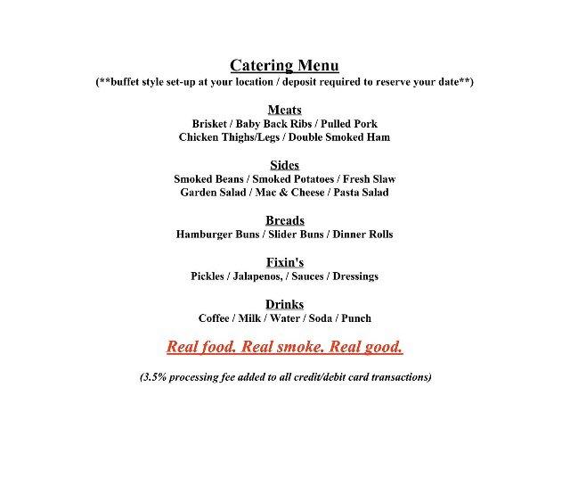 Menu at Kate's Kitchen BBQ, Roseau