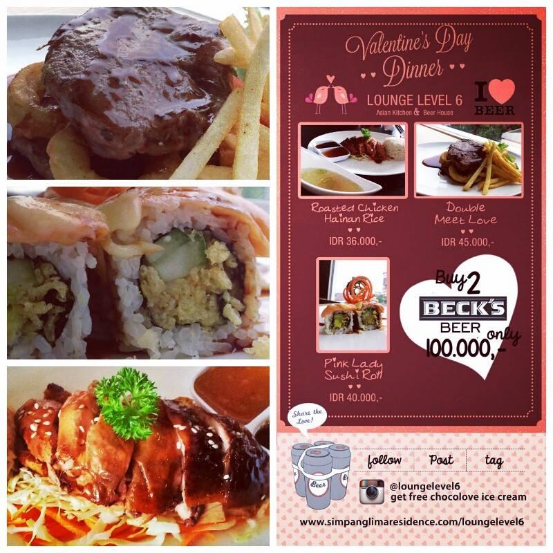 Menu at Lounge LEVEL 6 restaurant, Semarang