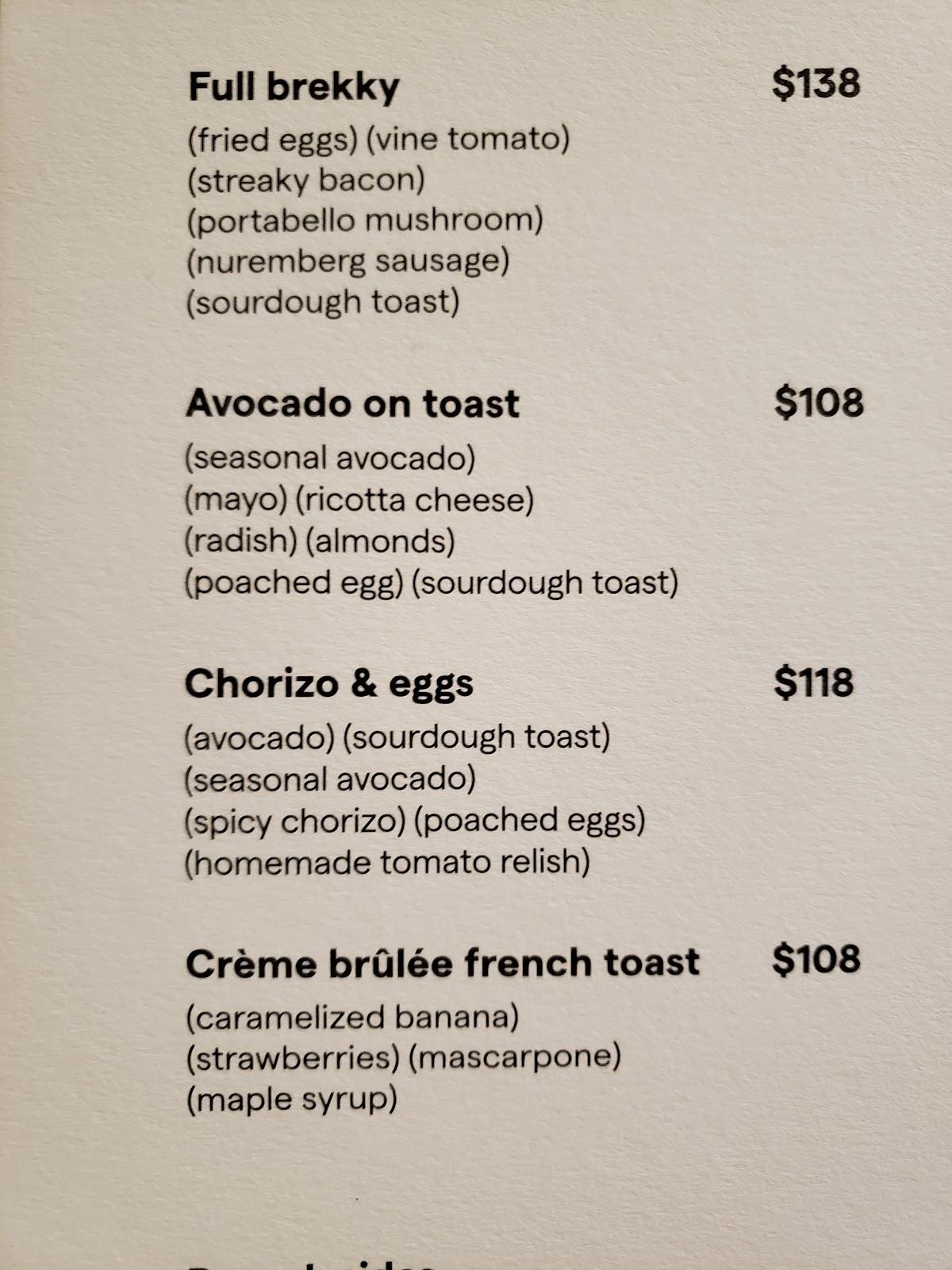 Menu at Cupping Room - Sheung Wan cafe, Hong Kong, 299 Queen's Road Central