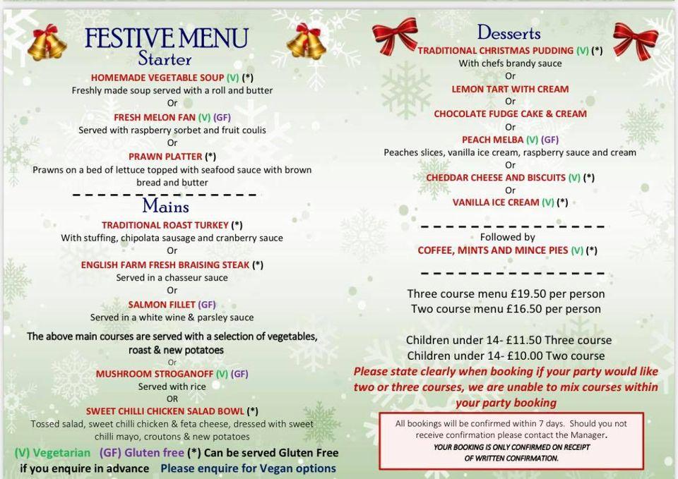 Menu at The Manor Inn Restaurant, Ryde