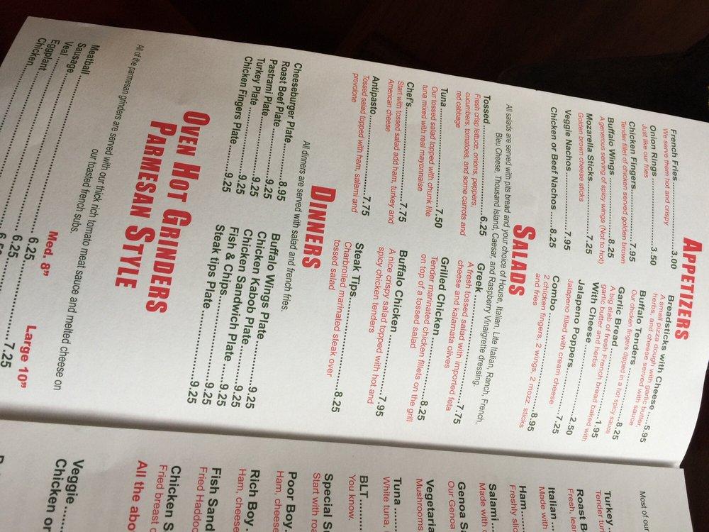 Menu at Westbrook House of Pizza pizzeria, Westbrook