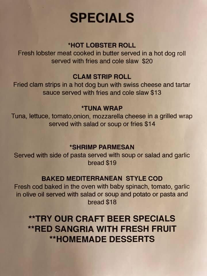 Menu at Georgia's Restaurant & Pizza, LLC, Hebron