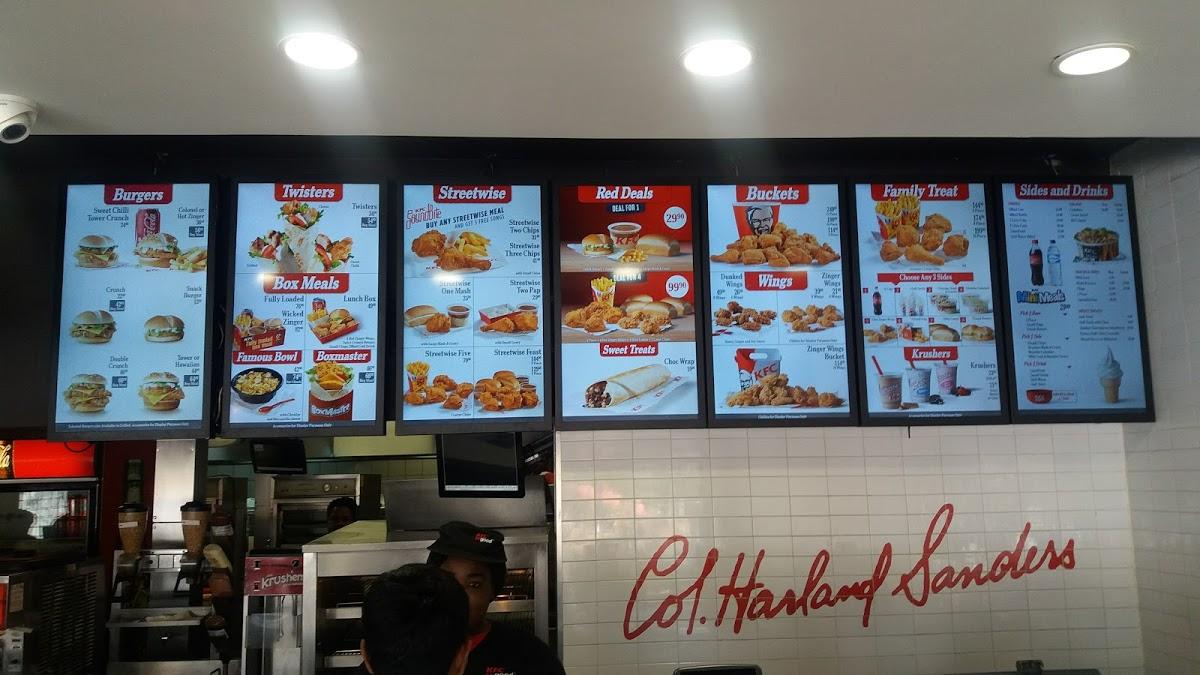Menu at KFC Malamulele restaurant, Malamulele