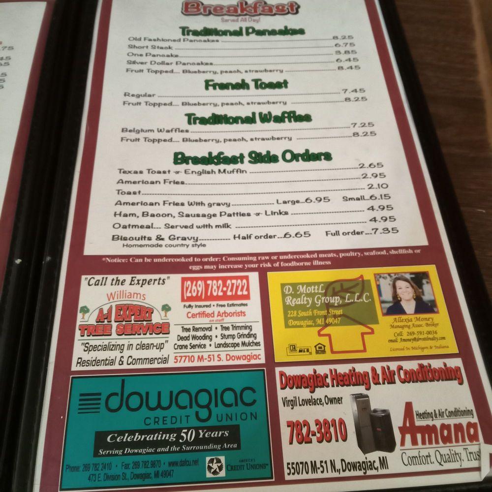 Menu at Mr. Wahoo's Eatery restaurant, Dowagiac