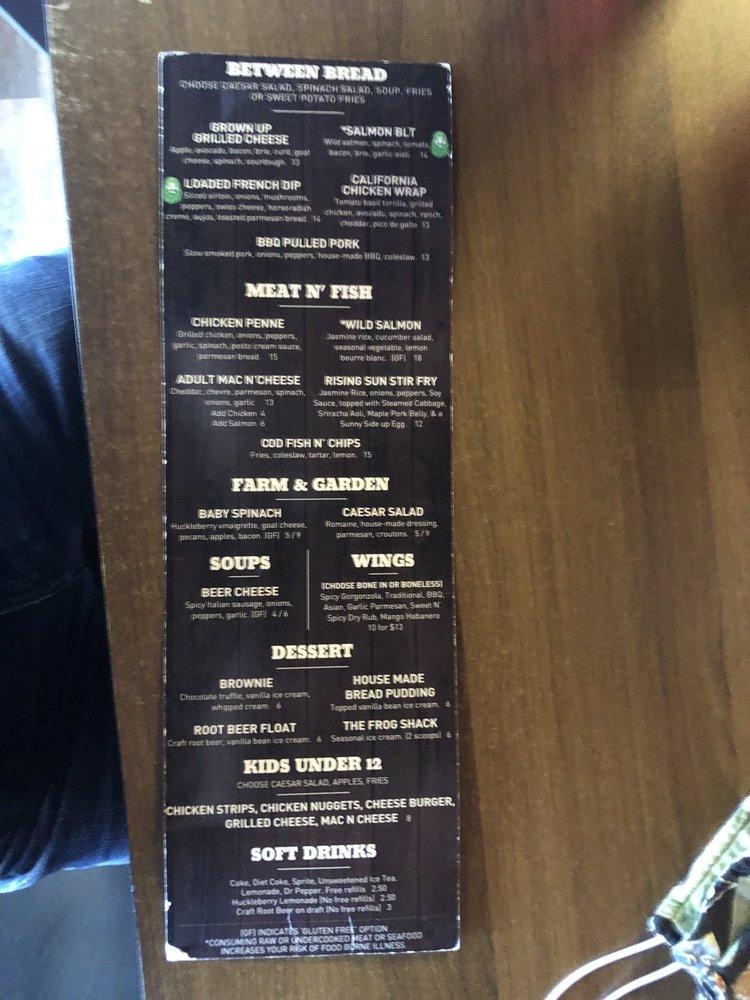 Menu at The Filling Station Post Falls restaurant, Post Falls