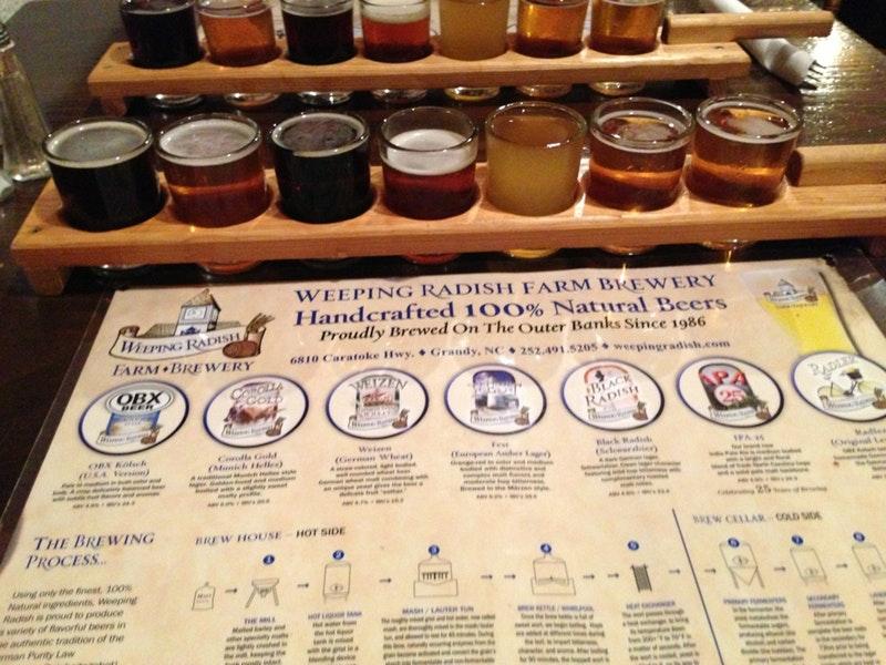 Menu at Weeping Radish pub & bar, Jarvisburg, 6810 Caratoke Hwy