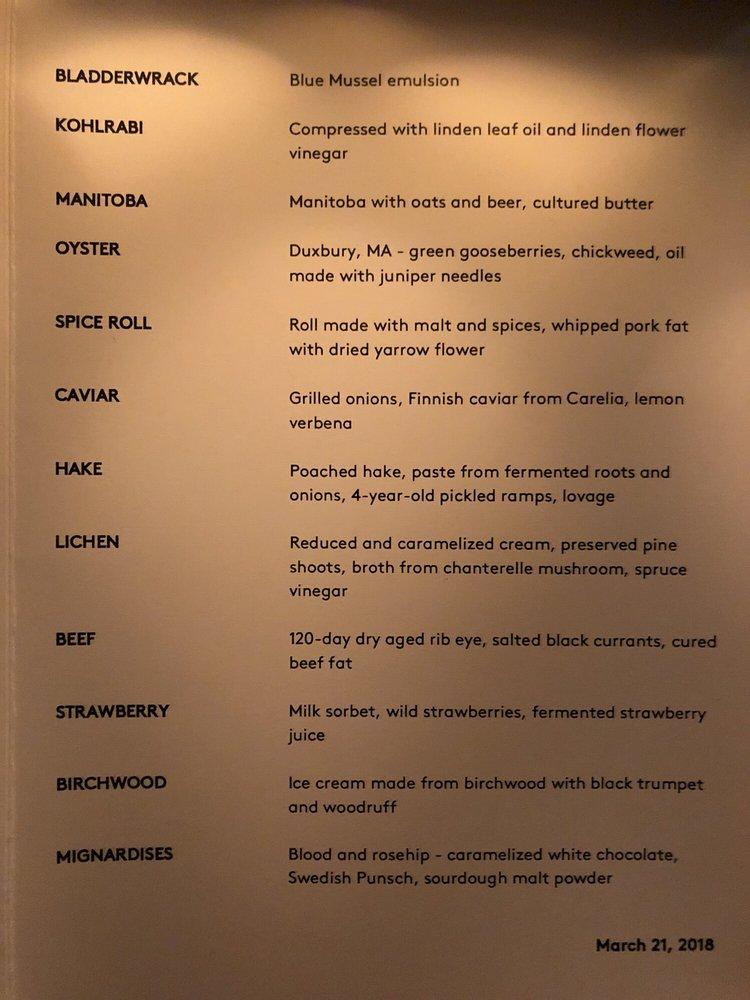 Menu at Aska pub & bar, New York City, 47 S 5th St