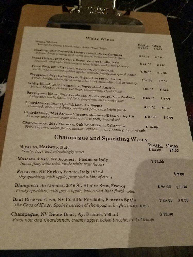 Menu at Bait pub & bar, St. Louis, Lindell Blvd