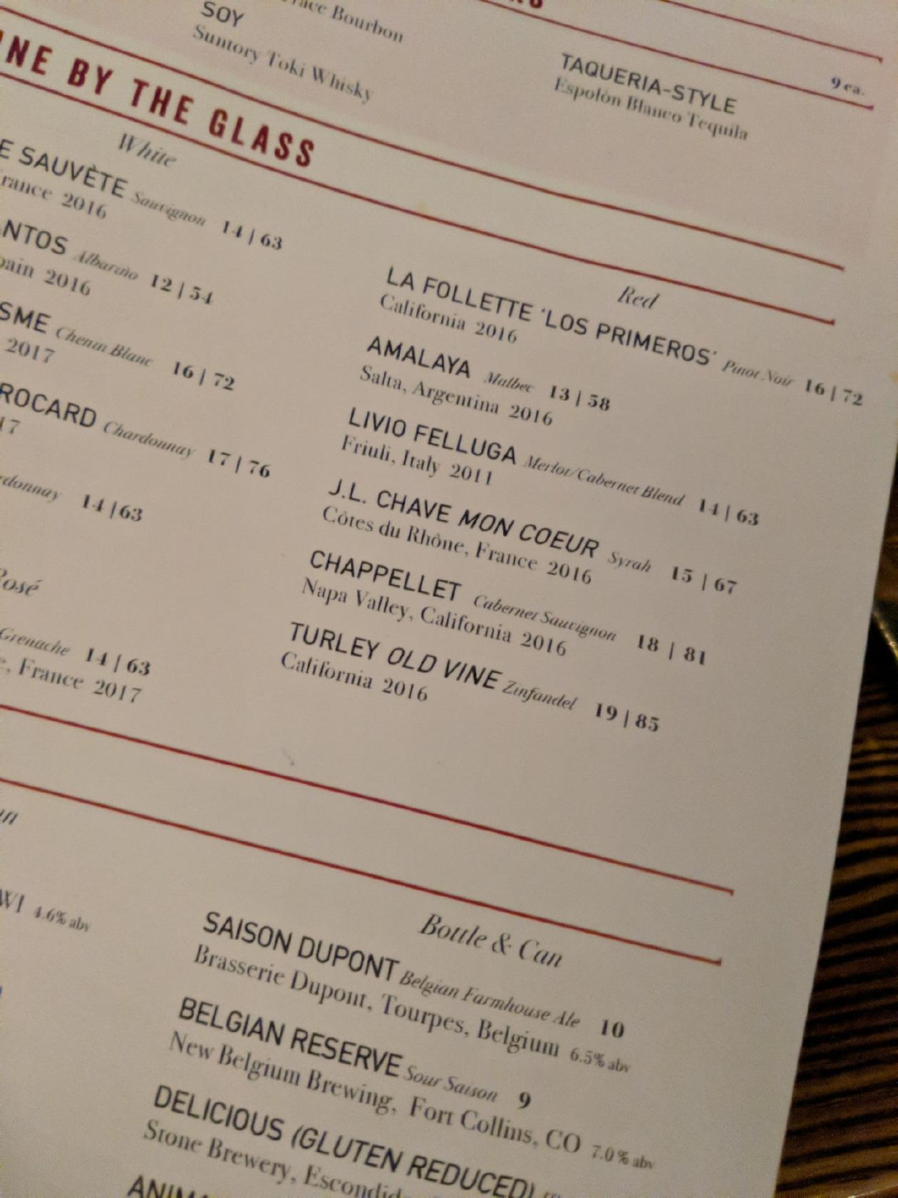 Menu at International Smoke San Francisco pub & bar, San Francisco, 301 ...