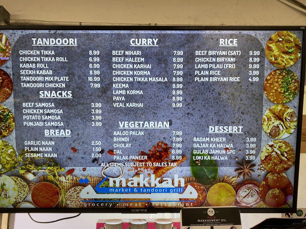 Carta del restaurante Makkah Market, Torrance