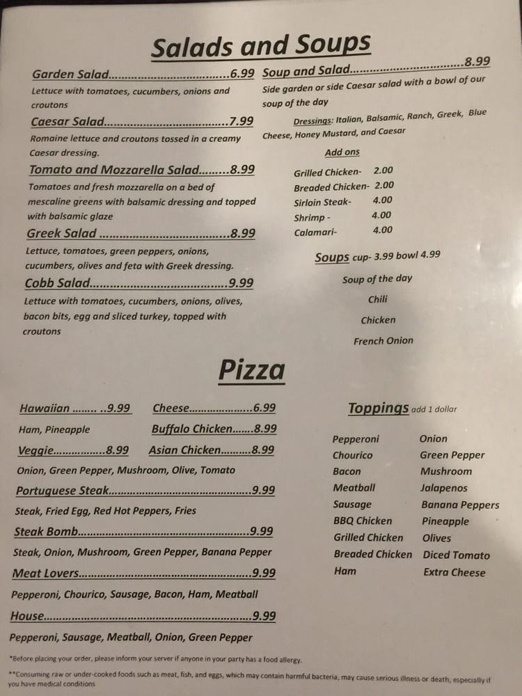 Menu at Gridiron Sports Bar, Swansea