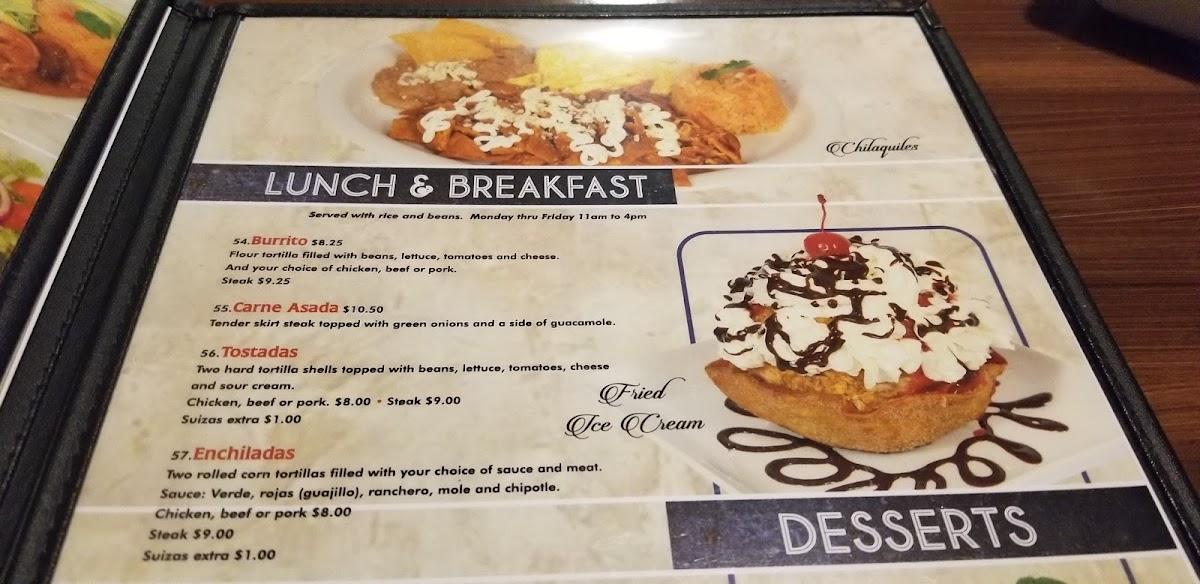 Menu at Asada Grill & Cantina restaurant, Highland, W 45th St