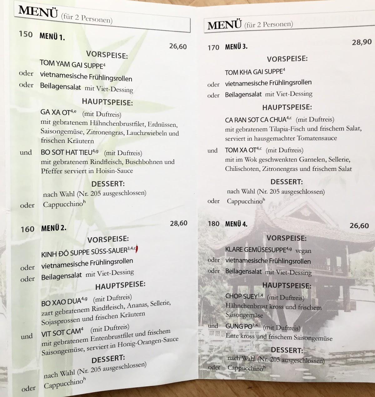 Speisekarte von Kinh Do restaurant, Ergolding