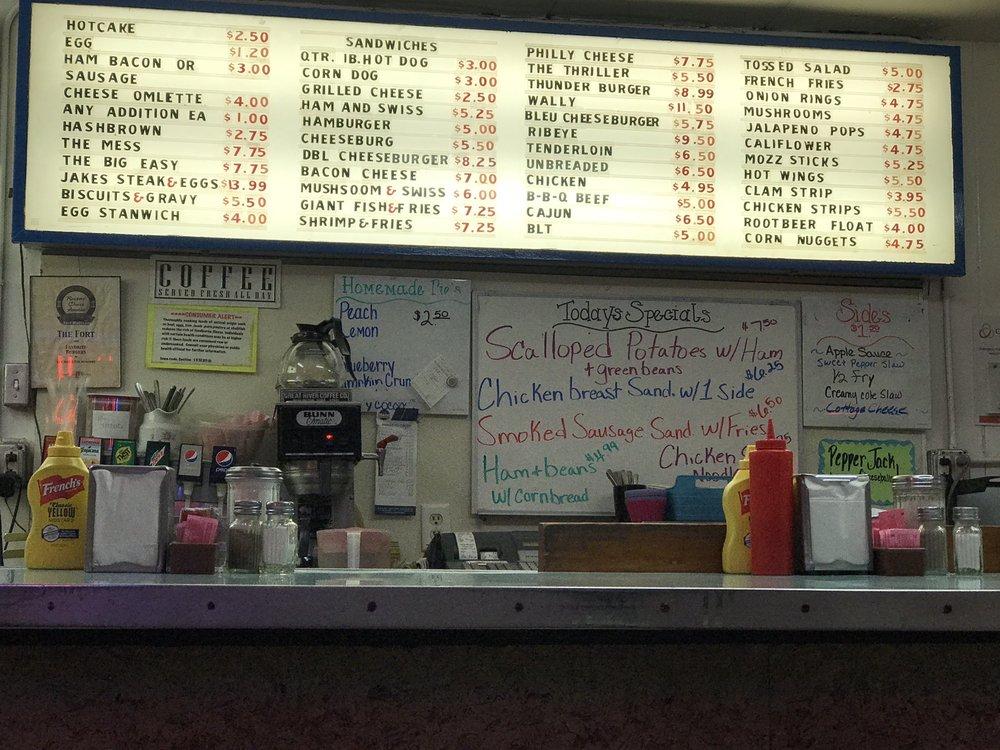 Menu at The Fort Diner restaurant, Fort Madison