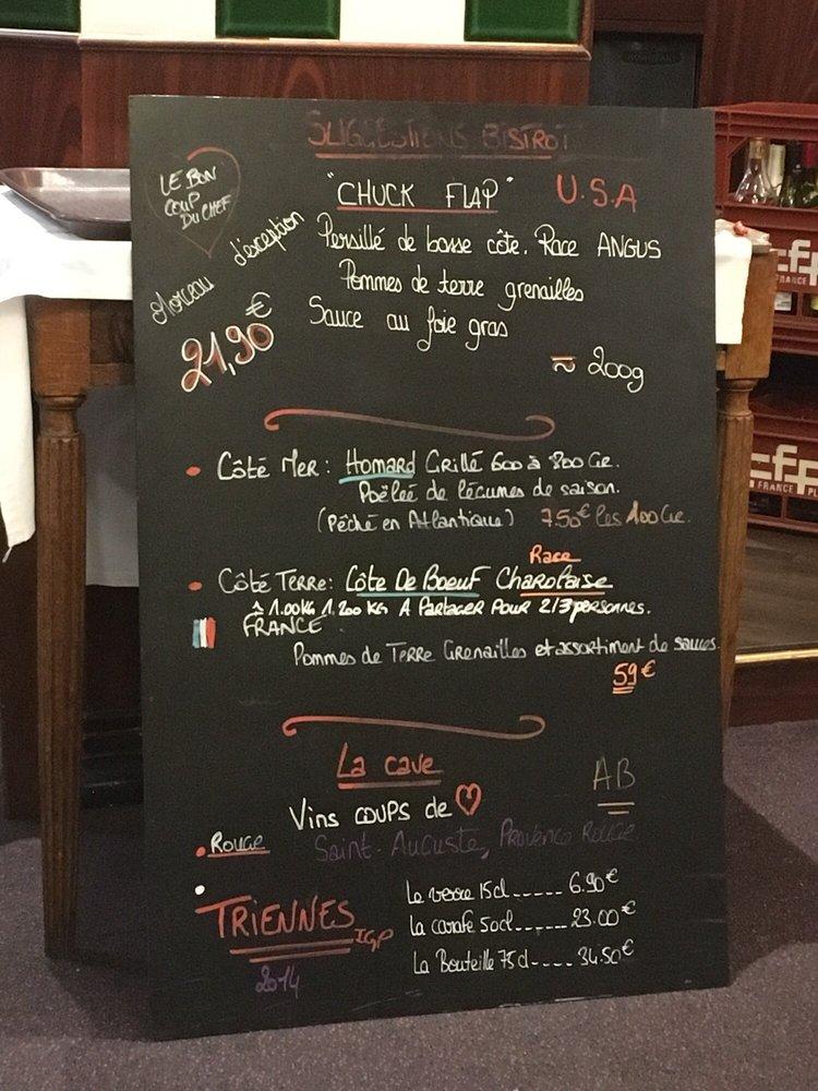 Menu au LE BEURRE ZINC restaurant, La Roche-sur-Yon