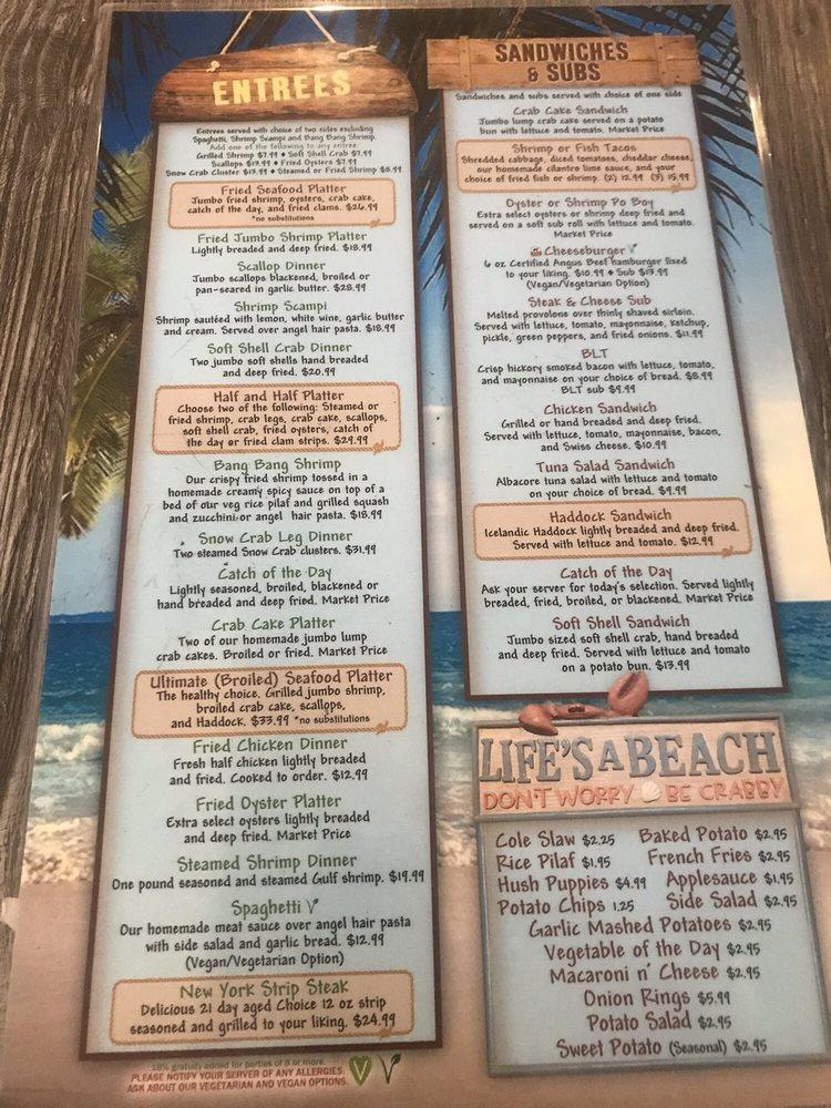 Menu at The Foxy Fish restaurant, Mechanicsville