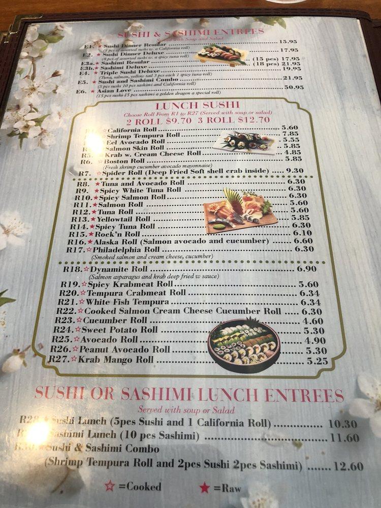 Menu at Asian Garden restaurant, Wake Forest, Capital Blvd Suite #128
