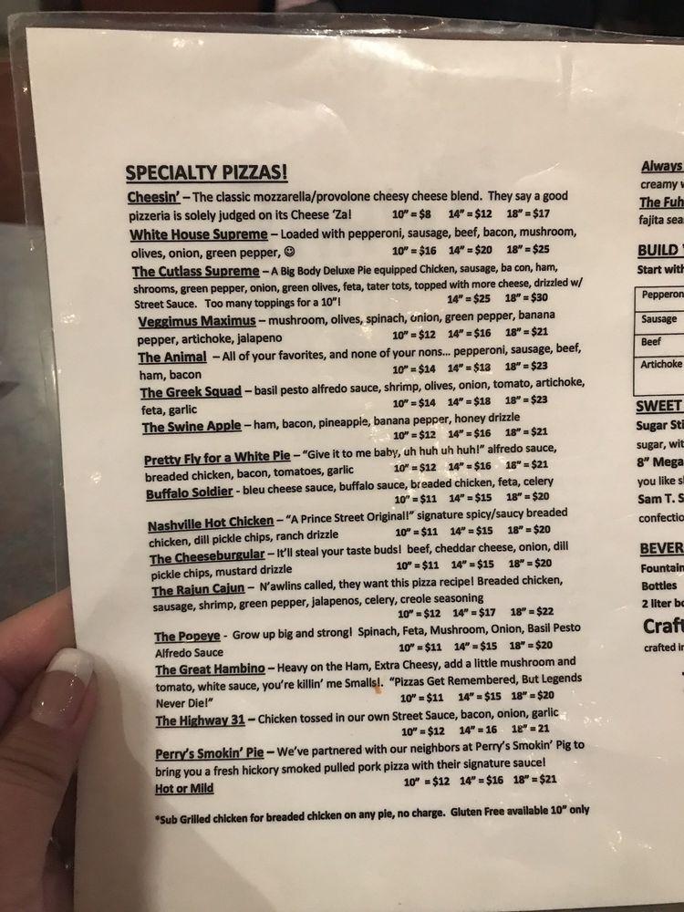 Menu at White House Pizza & Pub, White House