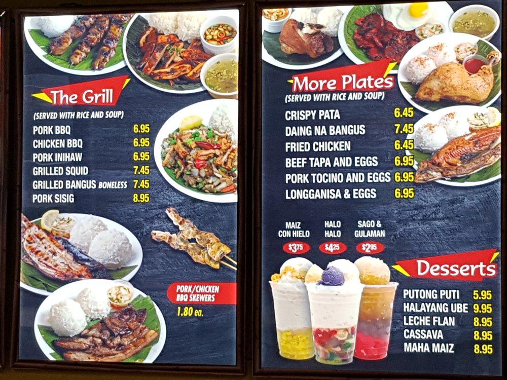 Menu at Manila Sunset Restaurant - West Covina, West Covina